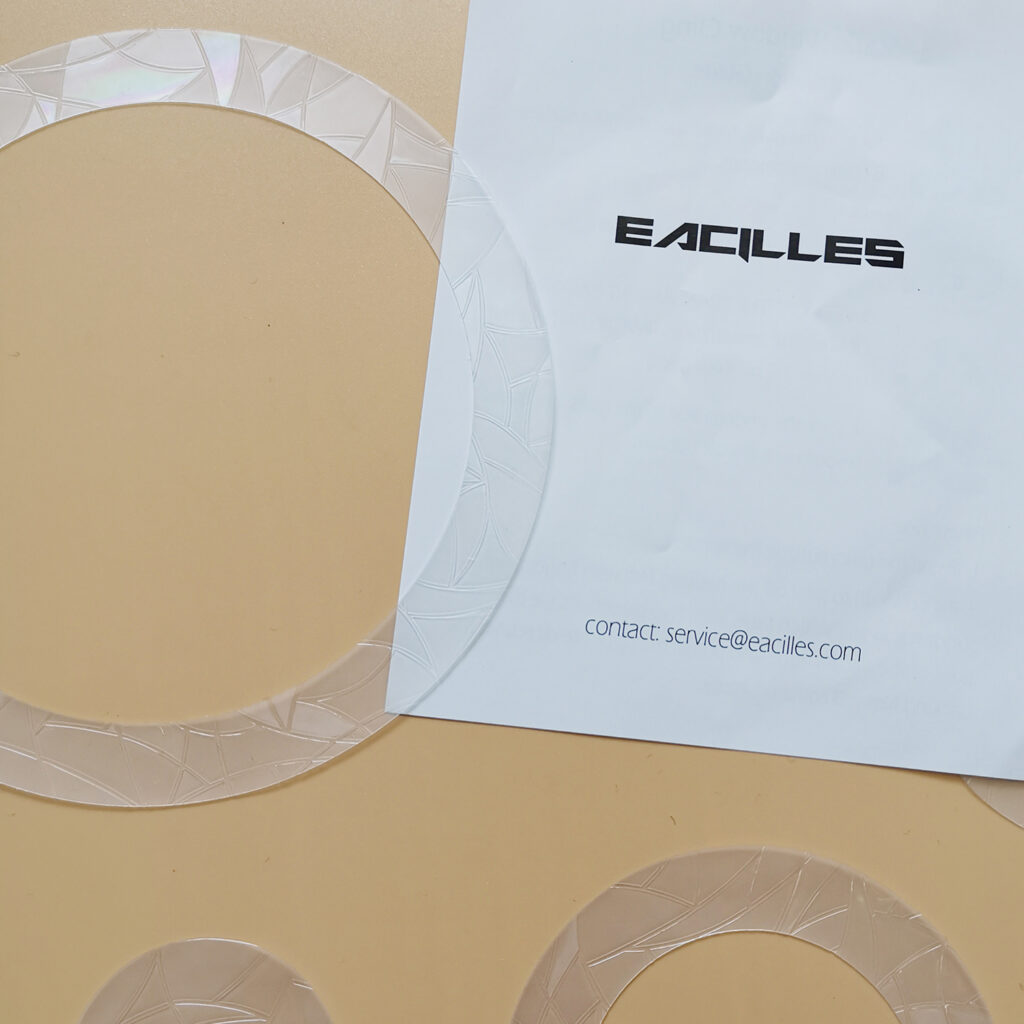 EACILLES Circle and Ring Static Window Cling - EACILLES